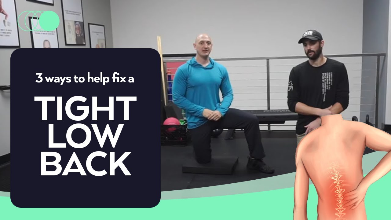 Tight low back? Do these 3 exercises to help! - YouTube