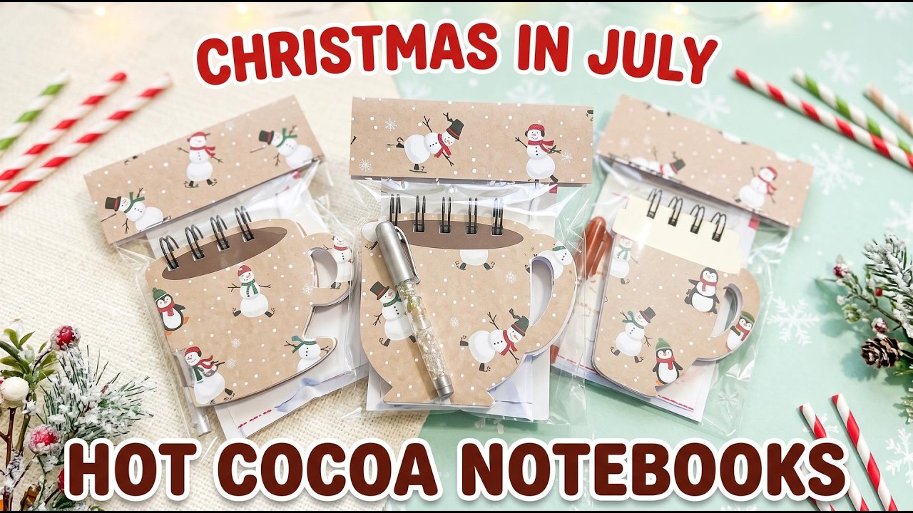 DIY Hot Cocoa Notebooks! ☕ Cricut Maker & We R Makers Cinch Project ...