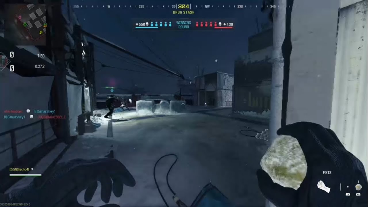 COD MW3 Multiplayer Snowfight Shipmas Gameplay - YouTube