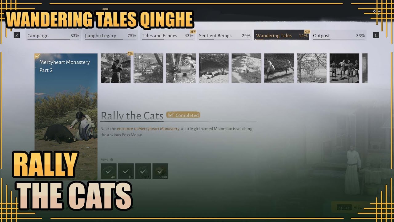 Wandering Tales Qinghe - Rally the Cat 【Where Winds Meet】 - YouTube