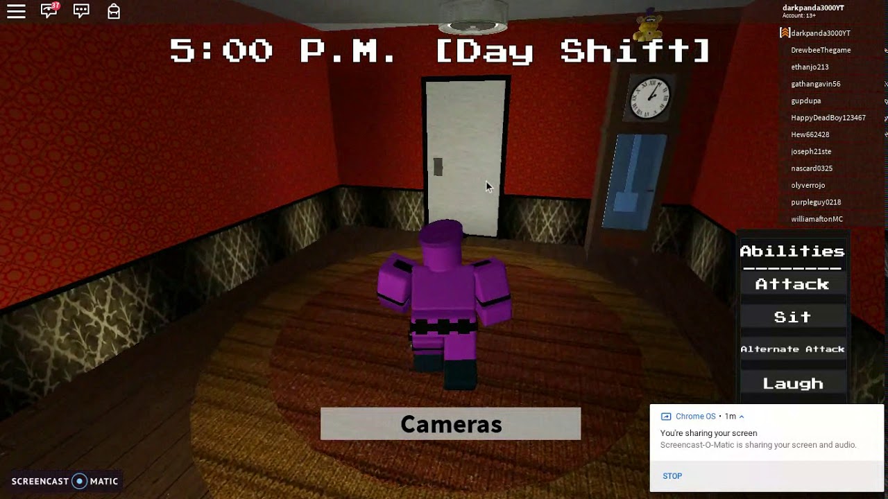 Roblox Afton's Family Diner how to get Purple Guy - YouTube