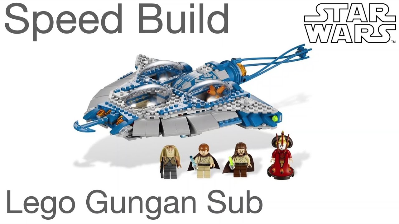 Lego Gungan Sub 9499 - Speed Build - YouTube