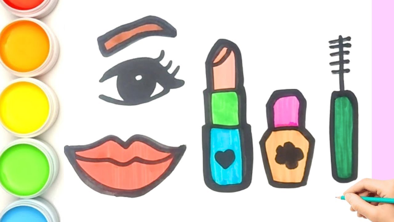 How to Draw Make Up | Easy Drawing for Kids - YouTube