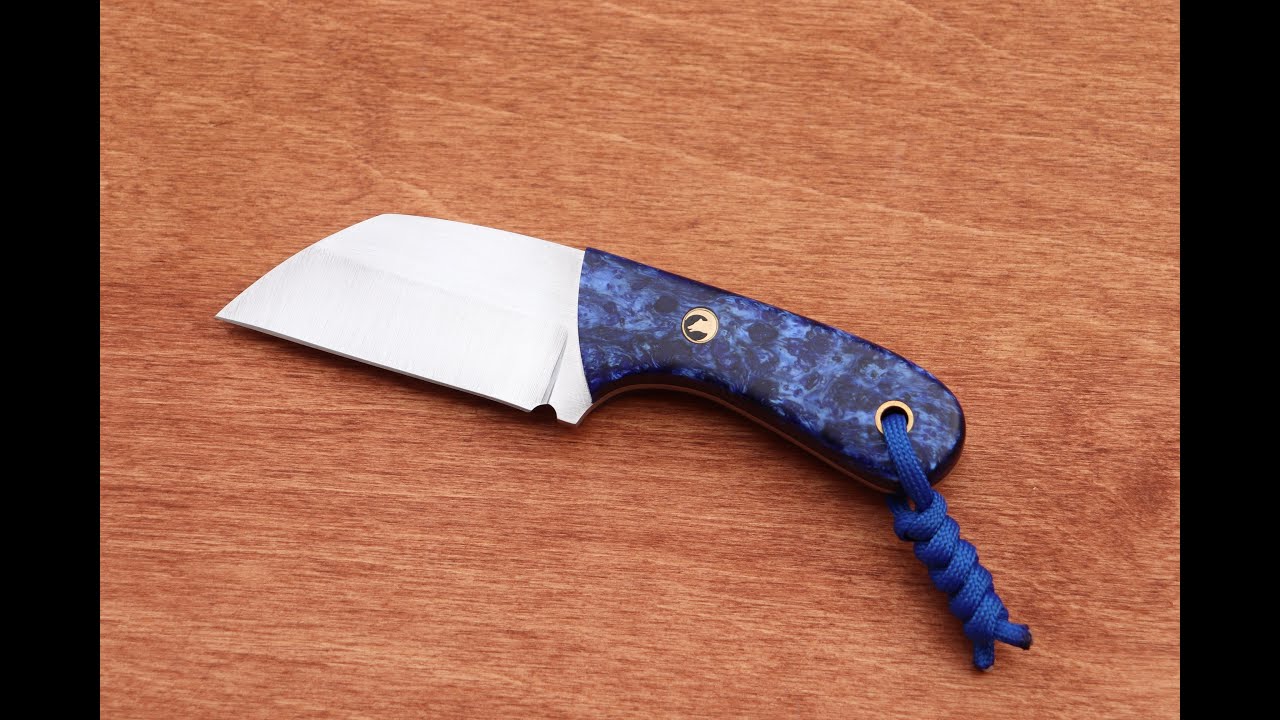 Making a seax style neck knife | Knifemaking | EDC knife - YouTube