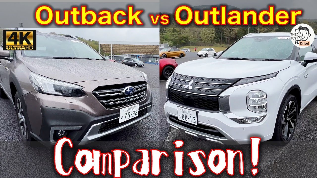 Mitsubishi Outlander PHEV vs Subaru Outback test drive, comparison ...