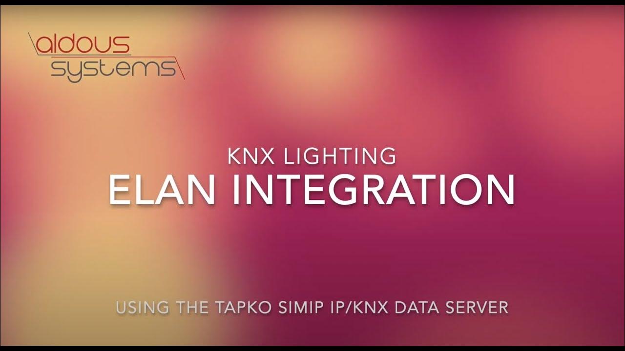 Elan KNX Integration - YouTube