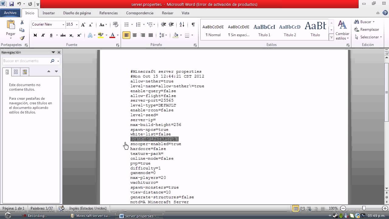 Como hacer un server de minecraft (loquendo) - YouTube