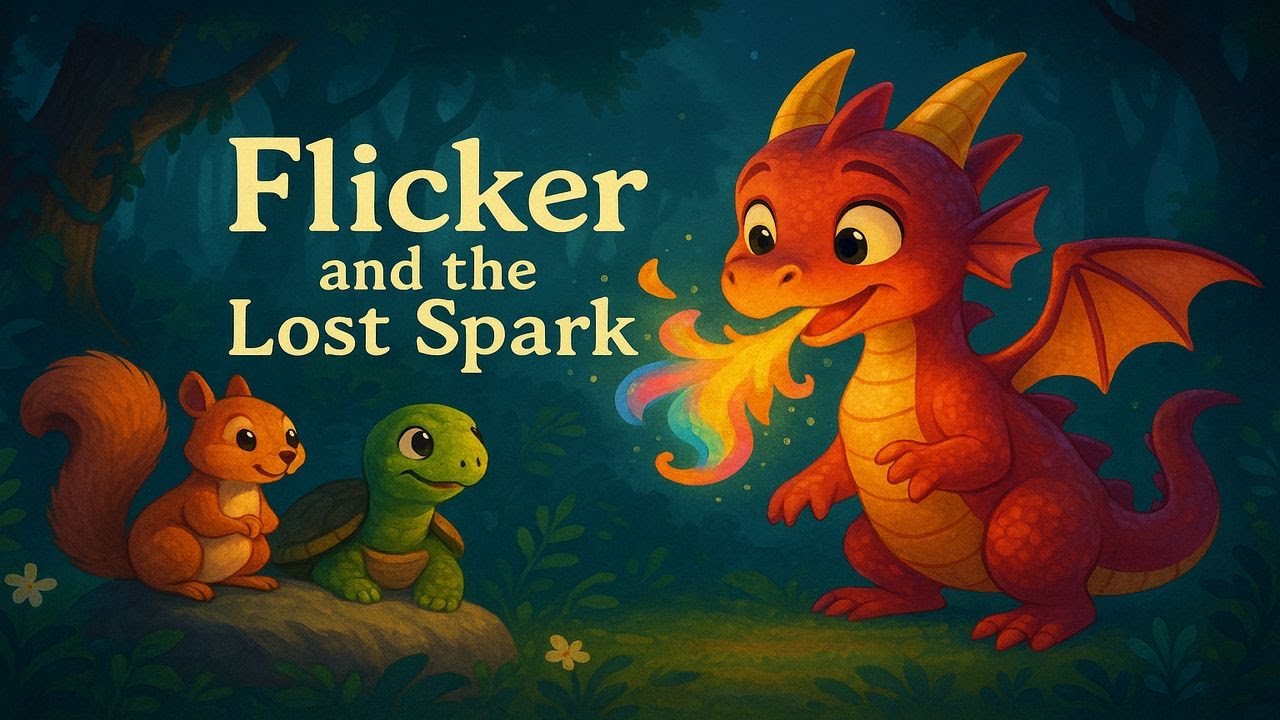Flicker and the Lost Spark | Dragon Story for Kids | Story for Kids ...