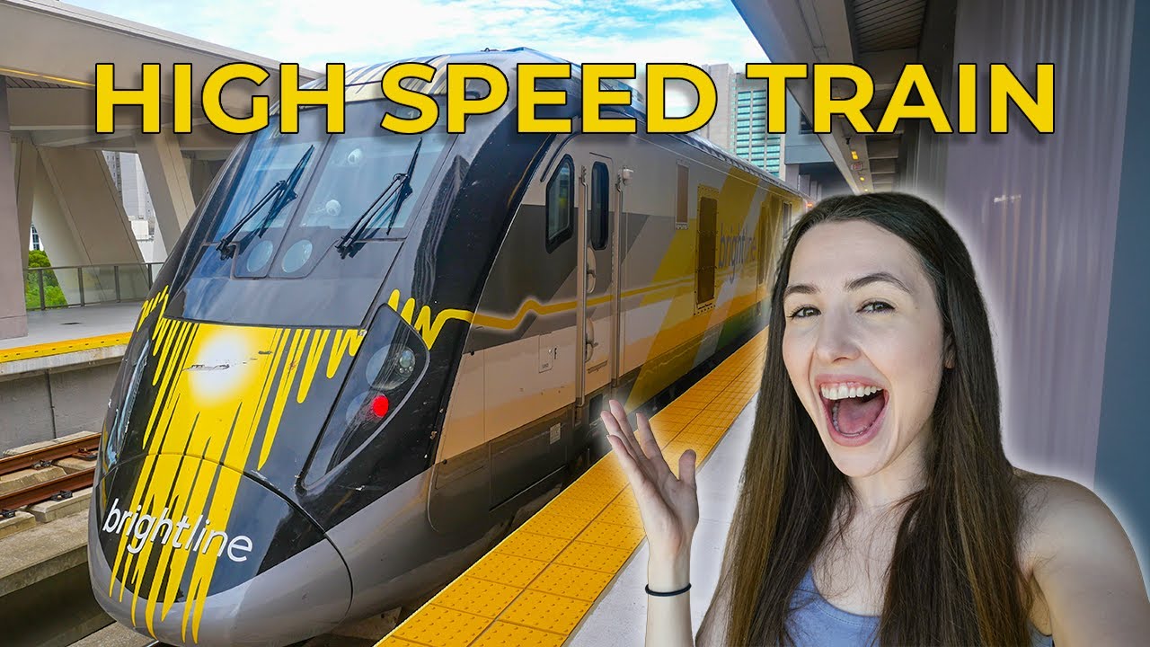 Riding the Brightline Orlando to Miami | Brand NEW High Speed Train ...