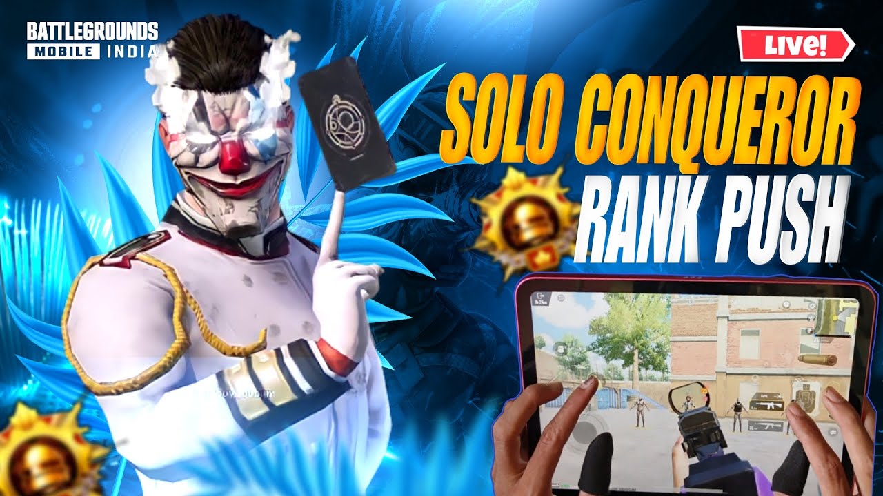 🇮🇳DAY- 18 SOLO PLATINUM CONQUEROR RANK PUSH😍TIPS&TRICK#bgmi# ...