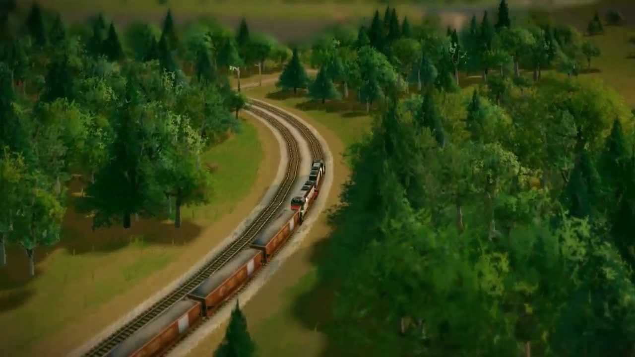 SimCity 2013 - Eisenbahnverkehr - Trains - HD - YouTube