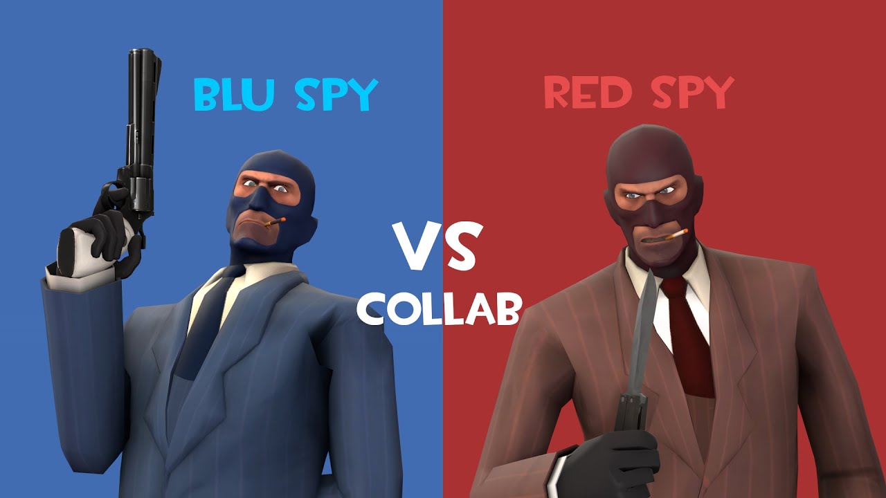 Blu Spy VS Red Spy (Collab) - YouTube