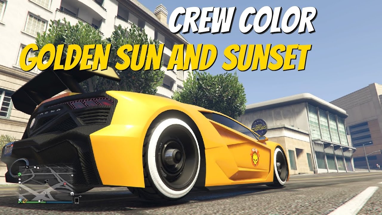 GTA 5 Online Modded Colors *2: Golden Sun and Sunset - YouTube
