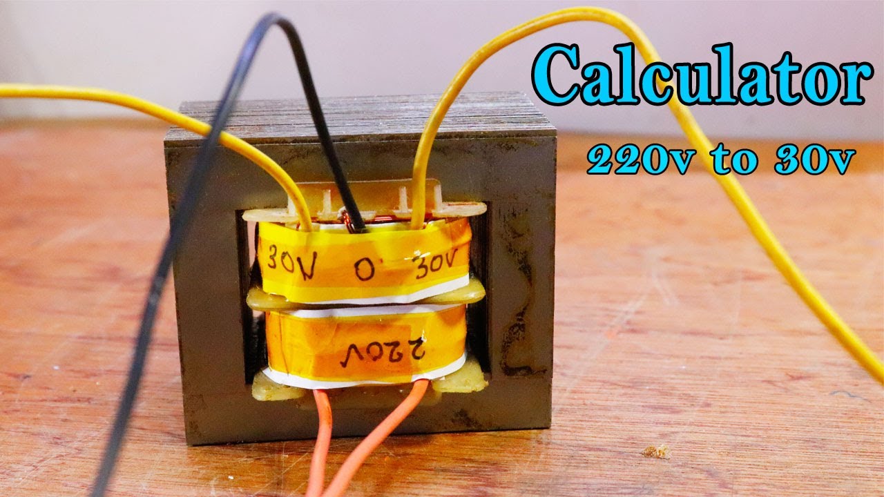 How to Calculator Transformer Windings - YouTube