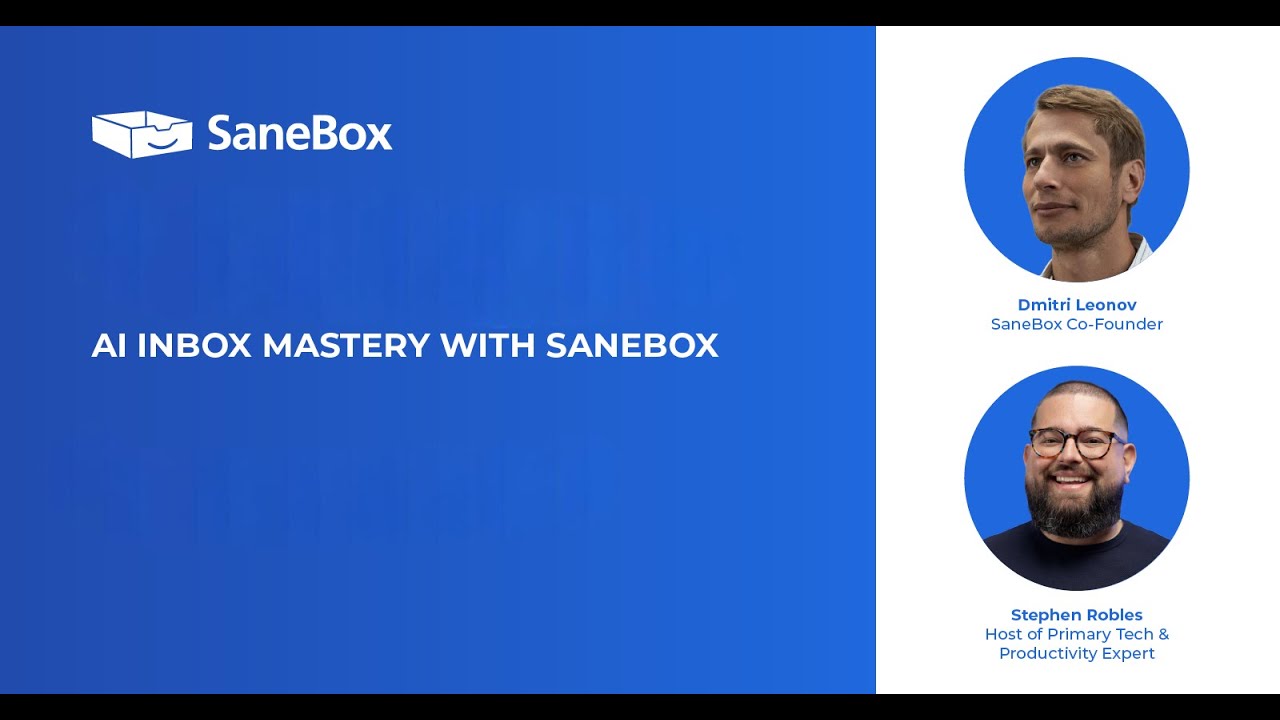AI Inbox Mastery Webinar with Stephen Robles, Ricardo Signes (Fastmail ...
