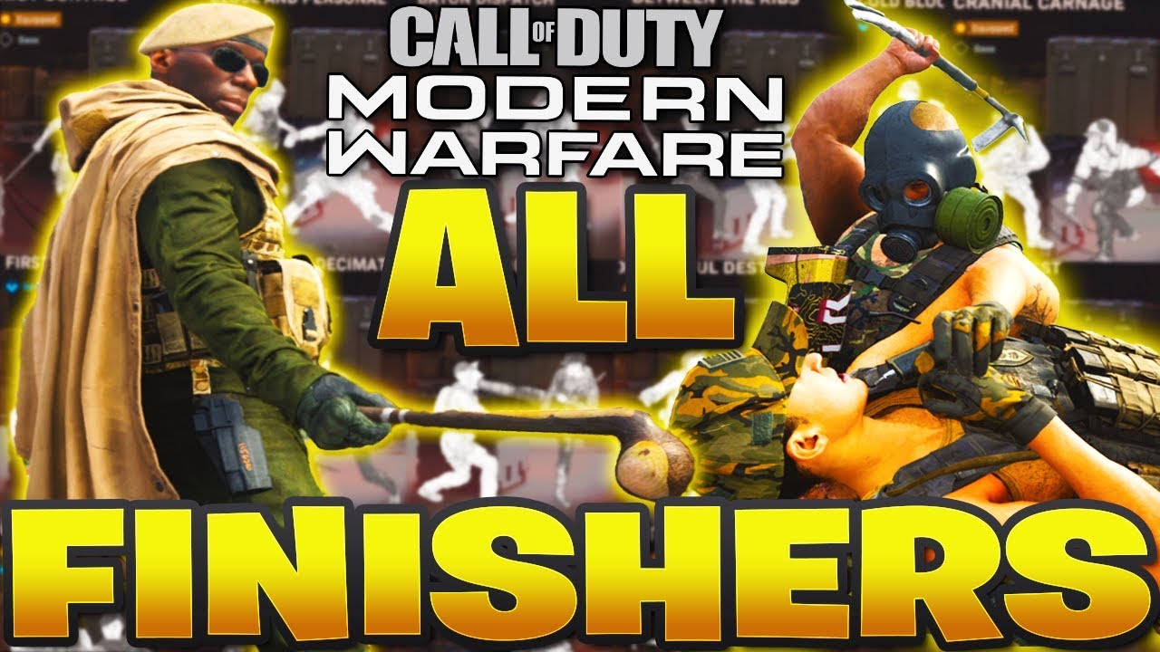ALL FINISHER MOVES SHOWCASED in MODERN WARFARE! - SEASON ONE EXECUTIONS ...