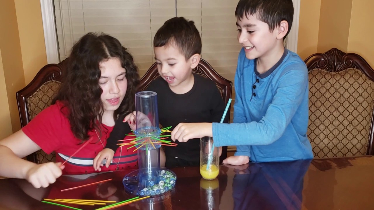 GIANT Kerplunk Challenge - YouTube