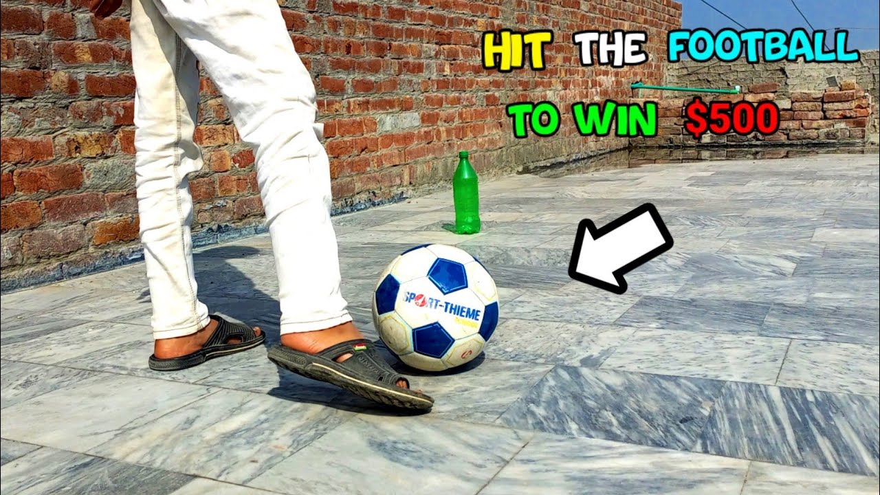 Hit The Football To Win $500 | Game Challenge - YouTube