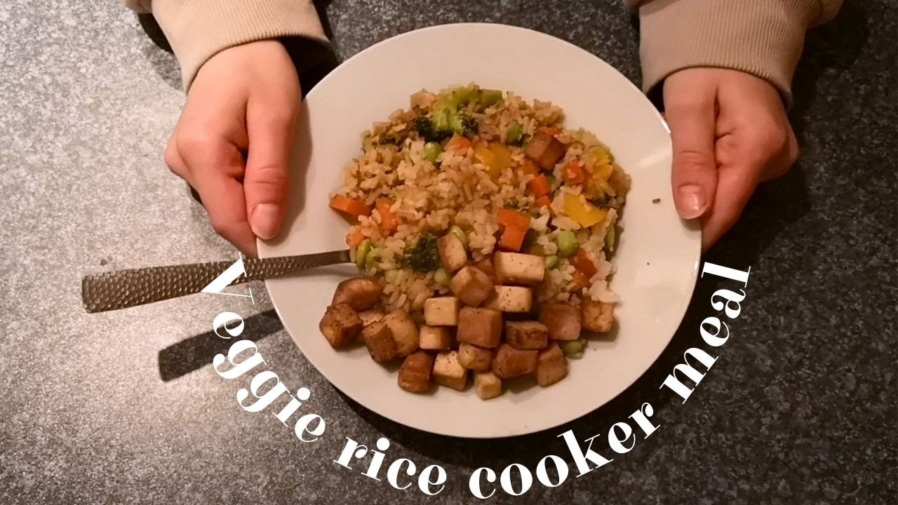 Lazy Rice Cooker Veggie Meal - YouTube