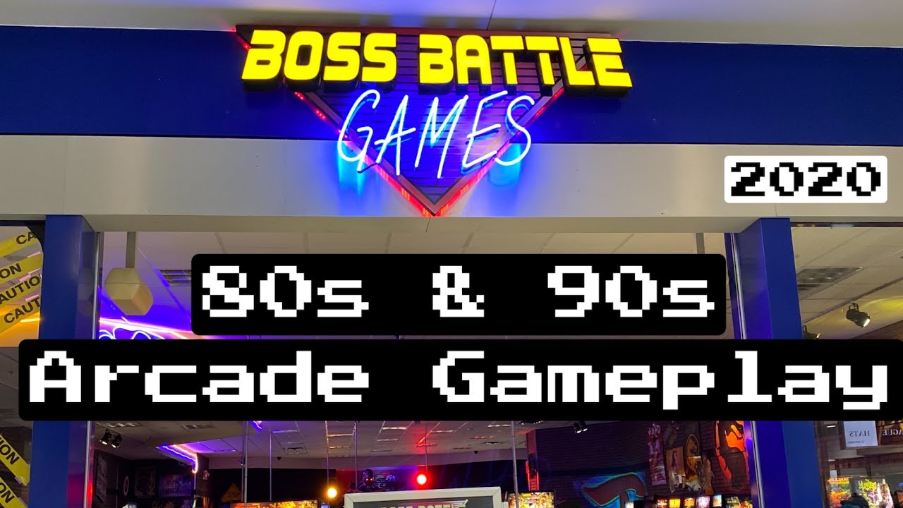 Boss Battle Games Arcade Indiana Mall arcade gameplay 80s games - YouTube