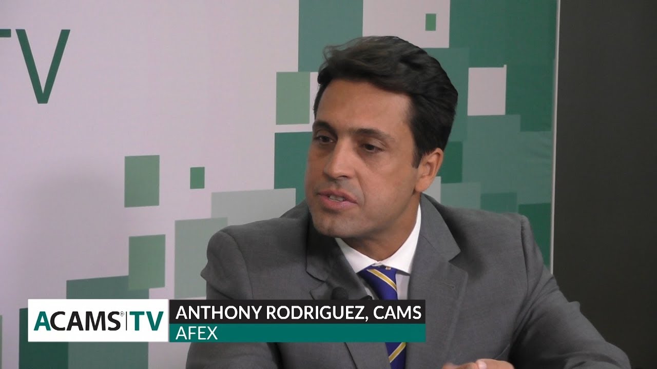 ACAMS TV with Anthony Rodriguez, Chief Risk & Compliance Officer, Data ...