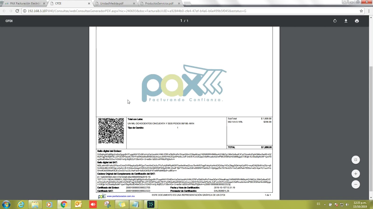 Generación Comprobantes PAX Facturacion - YouTube