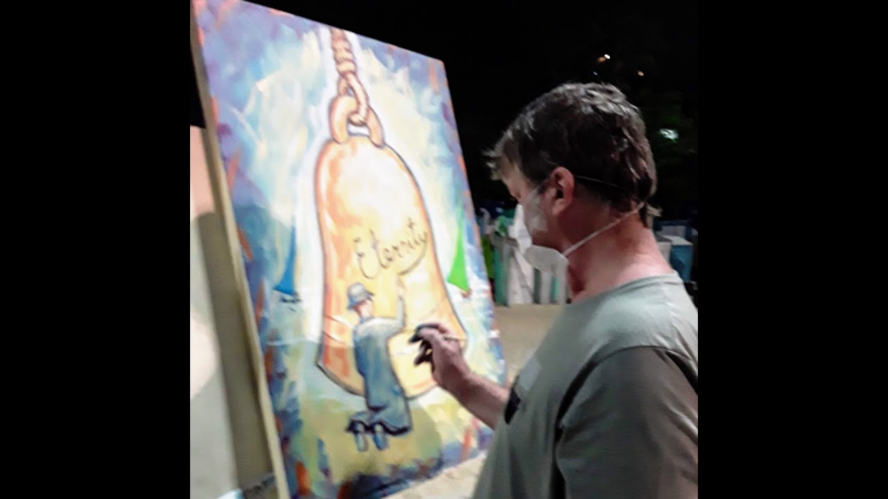 Painting picture of Arthur Stace and Eternity. Ceara Brasil. - YouTube