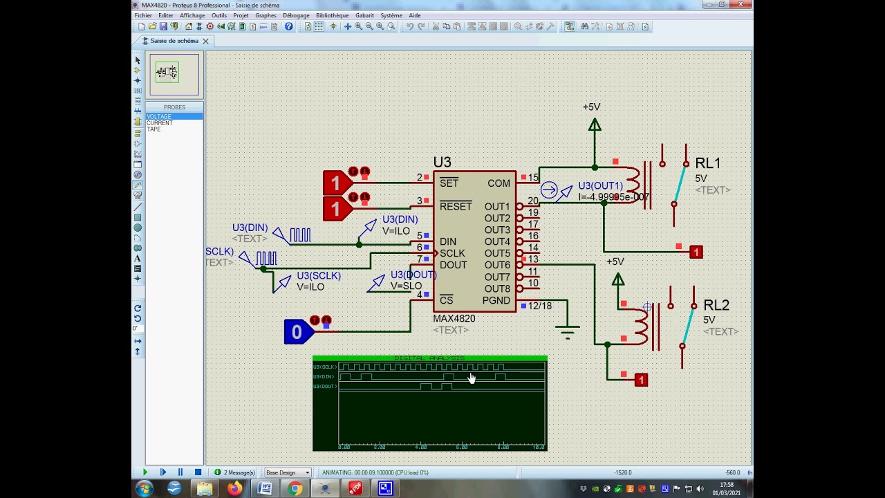 MAX4820 driver de relais SPI 8-Channel Cascadable Relay Drivers with ...