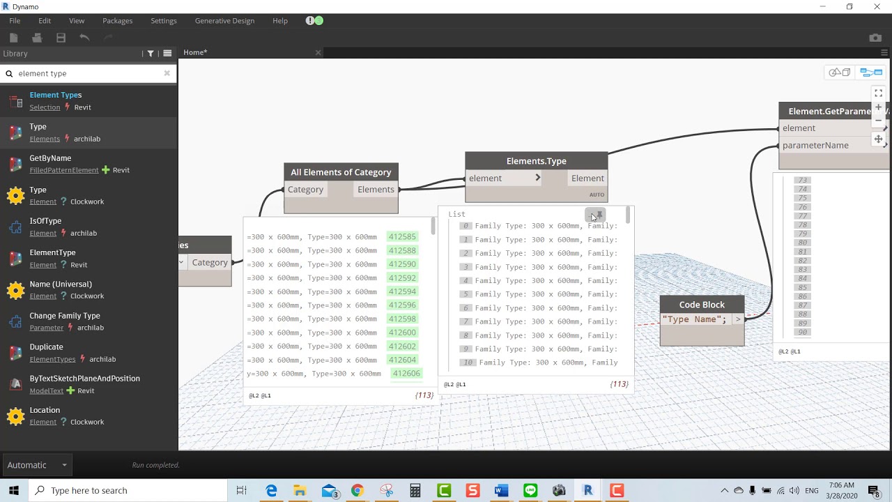 Get Type Parameter by Dynamo - YouTube