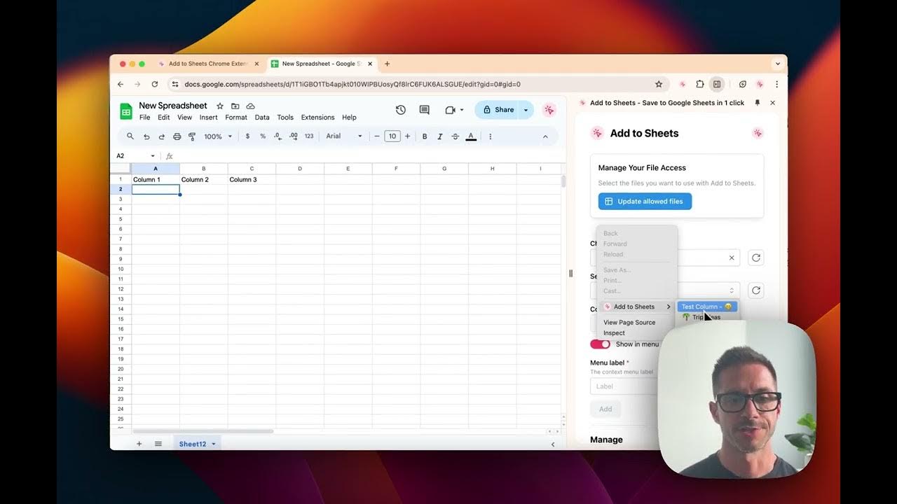 Add to Sheets Chrome Extension - Automate saving content to Google Sheets with 1 click - YouTube