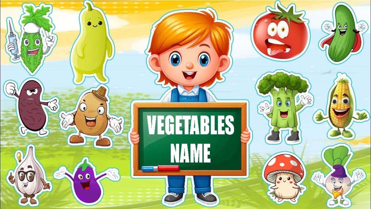 Learn Vegetable Names for Kids | Fun & Educational Video for Toddlers ...