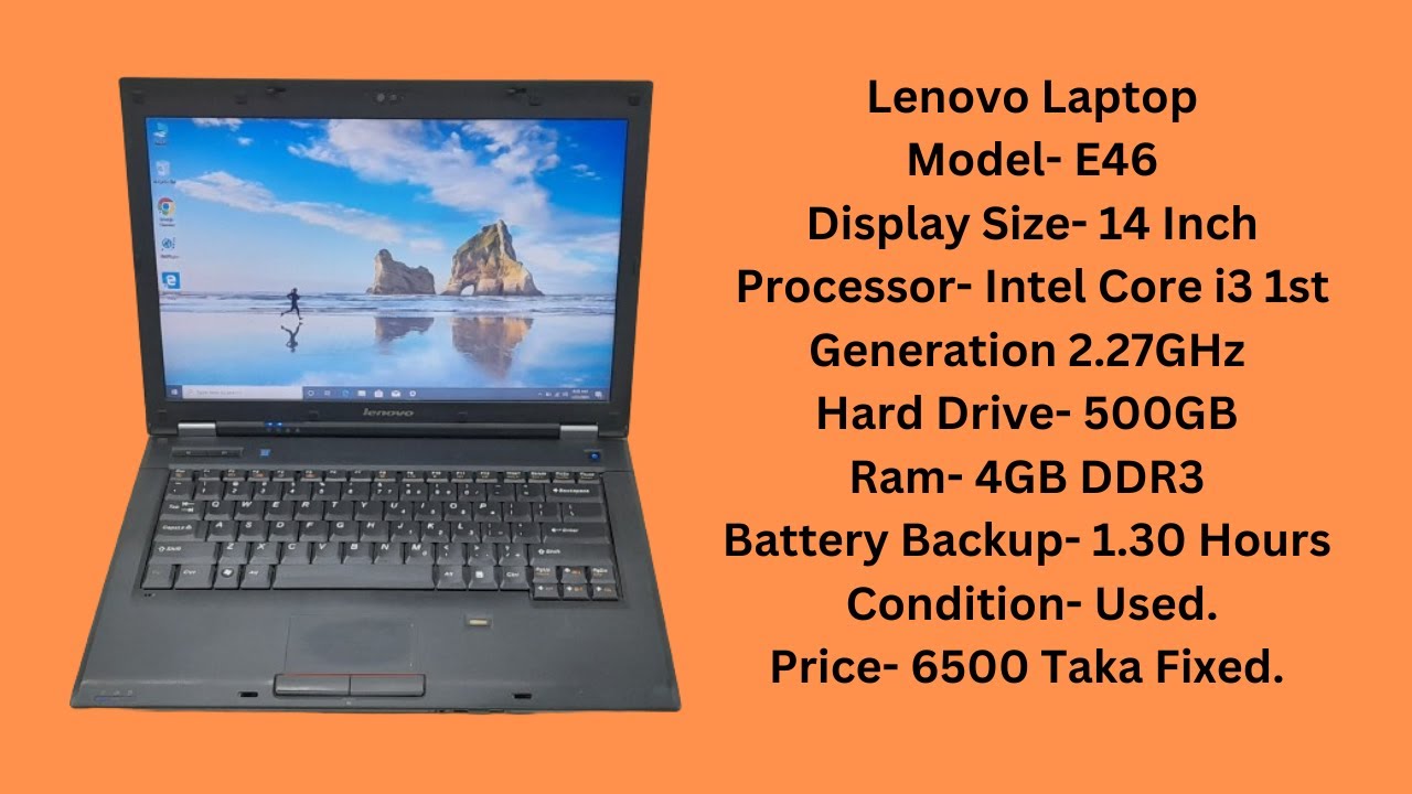 Lenovo Core i3 1st Gen-Used laptop-500GB HHD-4GB Ram - YouTube