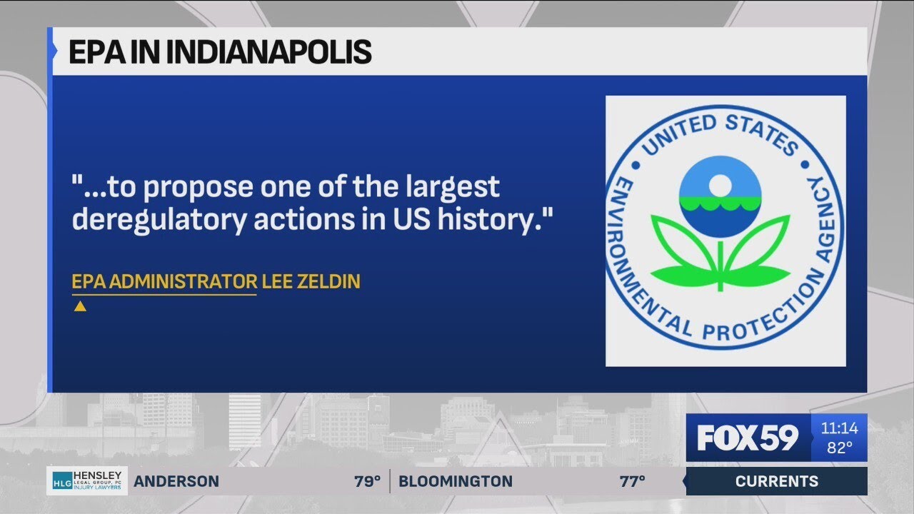 EPA Admin to propose deregulatory actions in Indy - YouTube