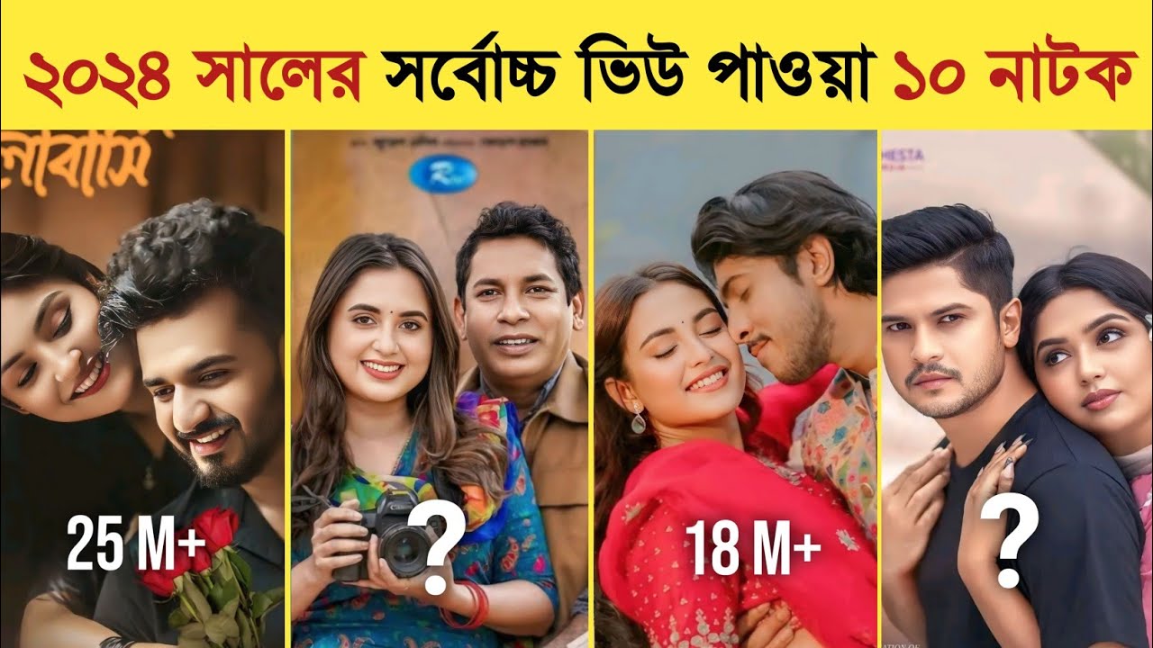 ২০২৪ সালের সর্বোচ্চ ভিউ পাওয়া ১০ নাটক | Top 10 Most Viewed Bangladeshi ...