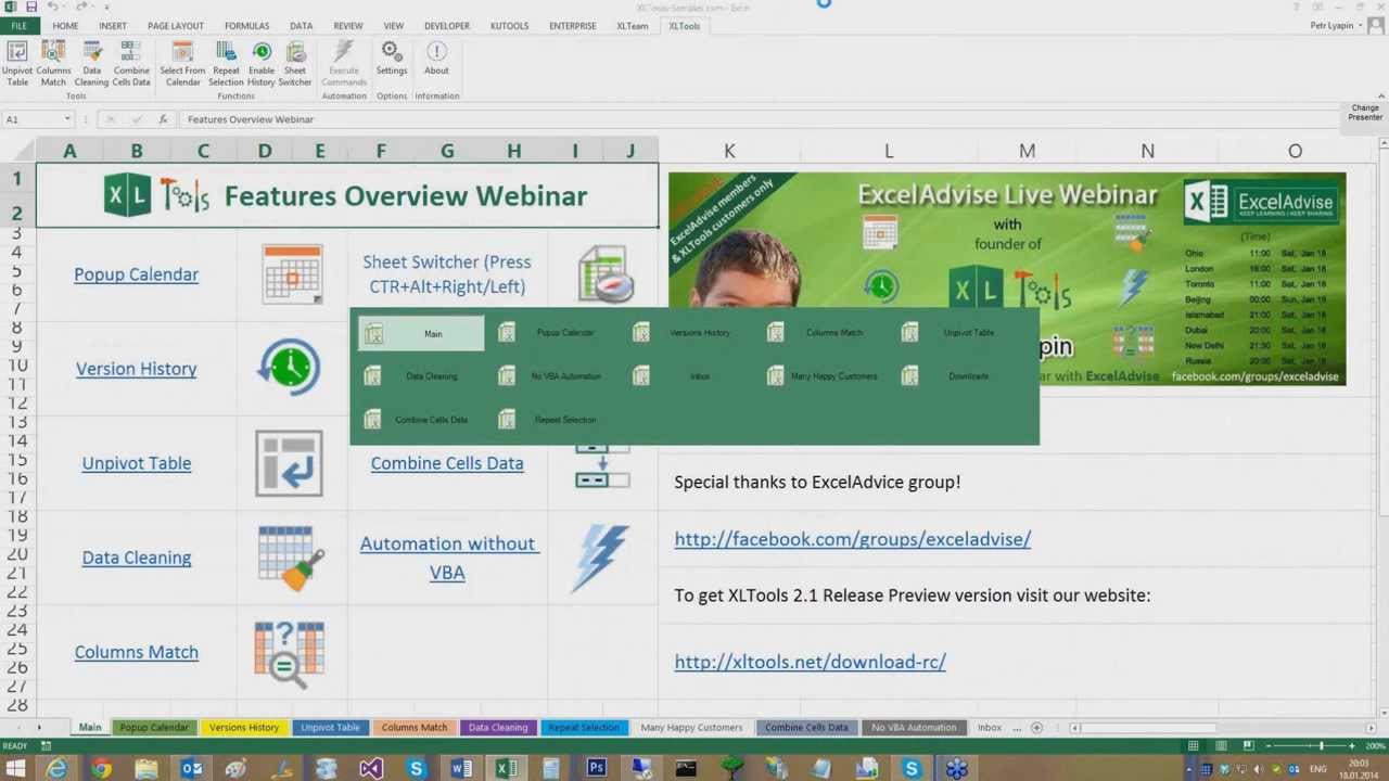 XLTools 2.1 Features Overview Webinar (Free Excel Add-In) - YouTube