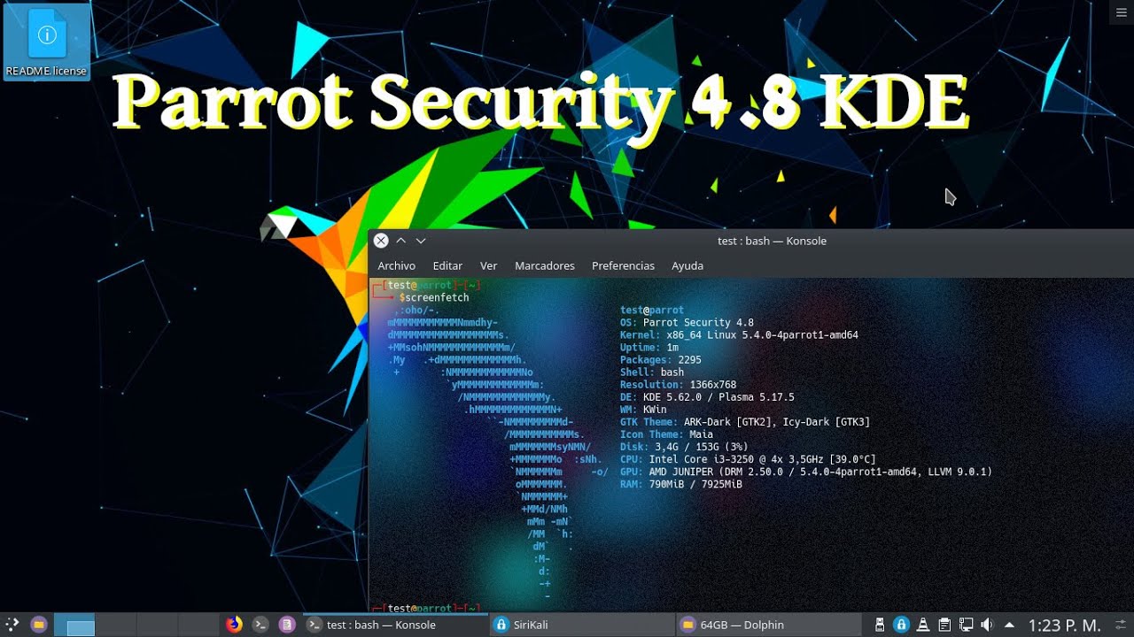 Review Parrot Security 4.8 KDE - YouTube