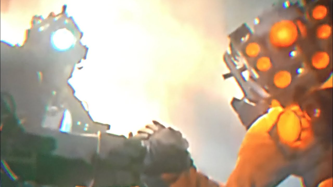 titan cameraman and titan speaker man edit handshake - YouTube