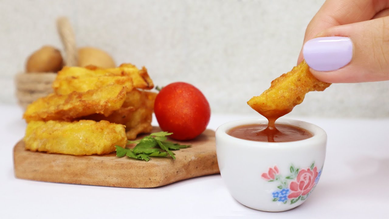 Making Delicious Miniature French Fries In 5 Minutes | Crispy Tiny Egg ...