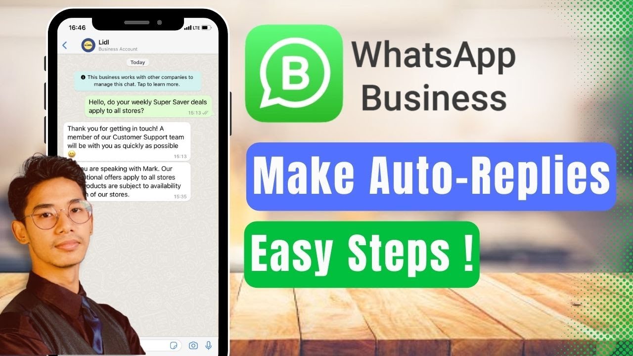 How To Make Auto-Replies On WhatsApp Business ! - YouTube