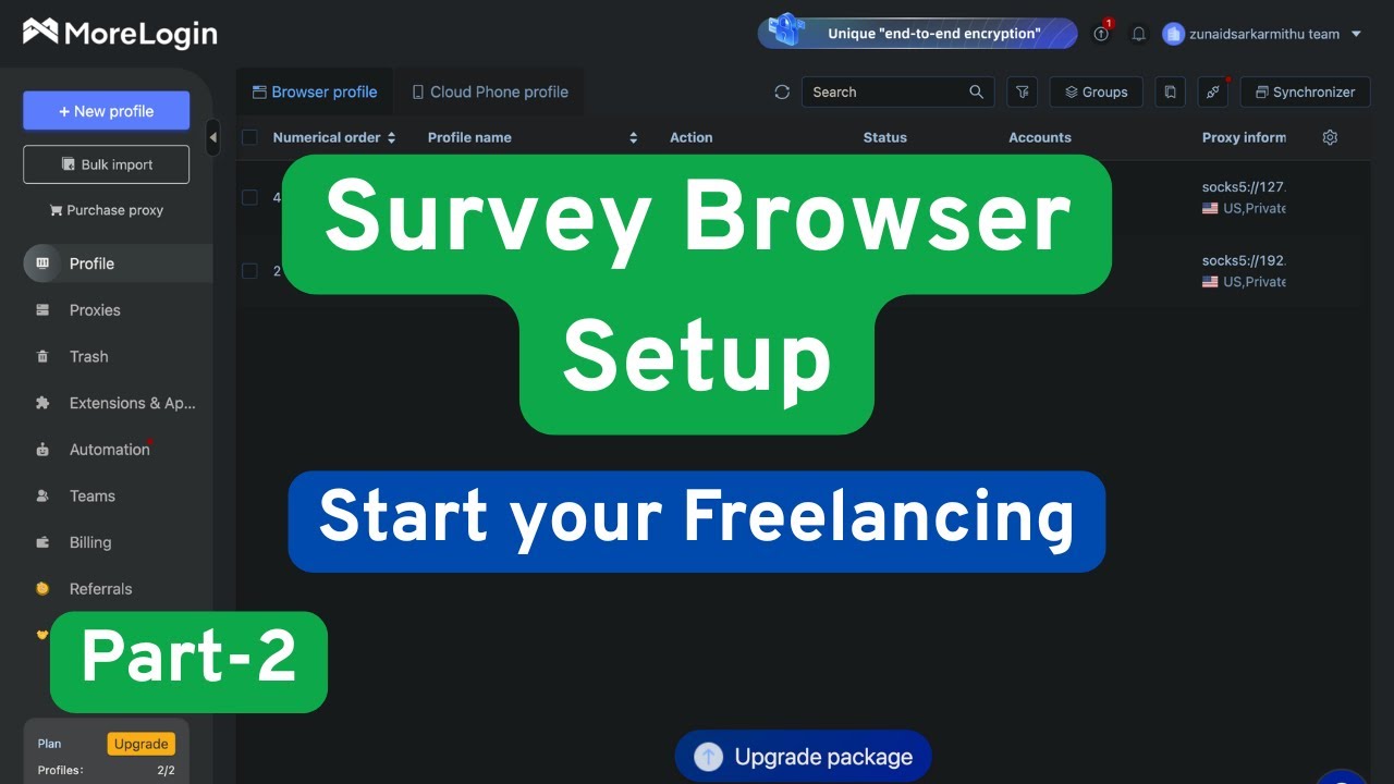 Browser IP Setup for Survey | MoreLogin Bangla Tutorial | Start Freelancing & Earn Money Online ...