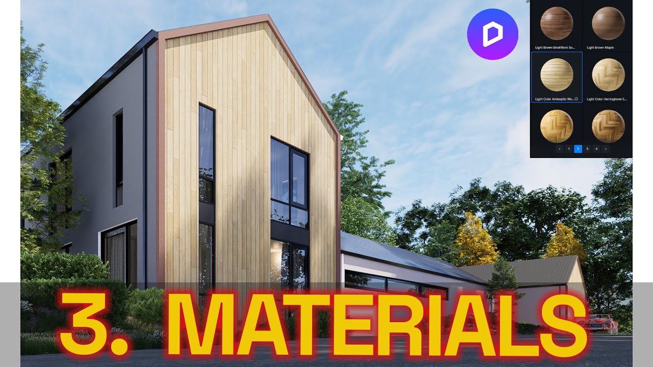 D5Render Full Course | Complete Beginner Tutorial | NO.3 MATERIALS. #D5RENDER HAS THE BEST ...