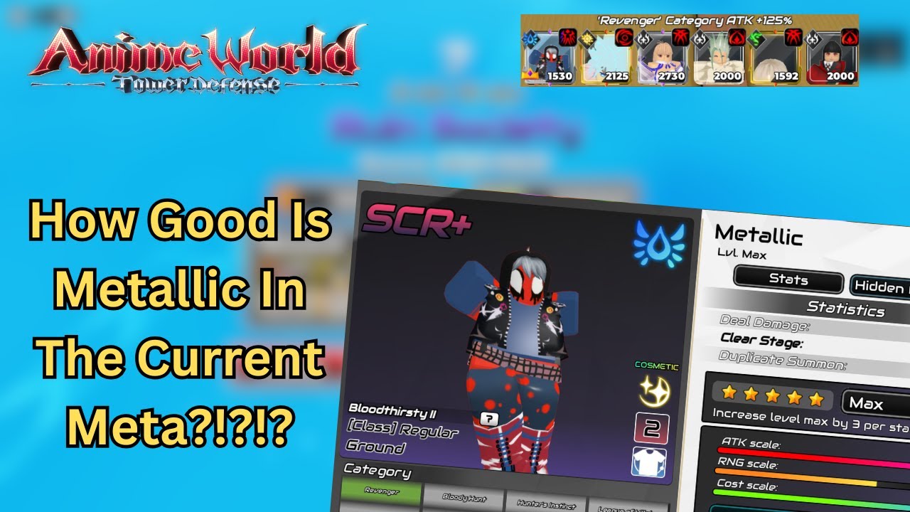 How Good Is Metallic In The Current Meta?!?!?! I Anime World Tower ...