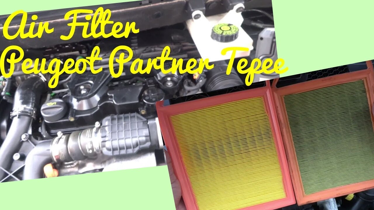 Peugeot Partner Tepee Air Filter Replaced. - YouTube