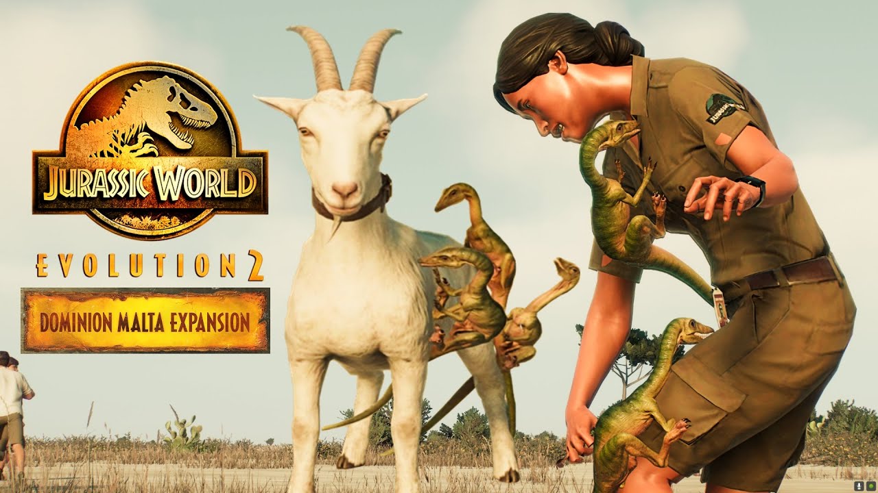 Compsognathus BRUATALLY attack Humans and Goat | Jurassic World ...