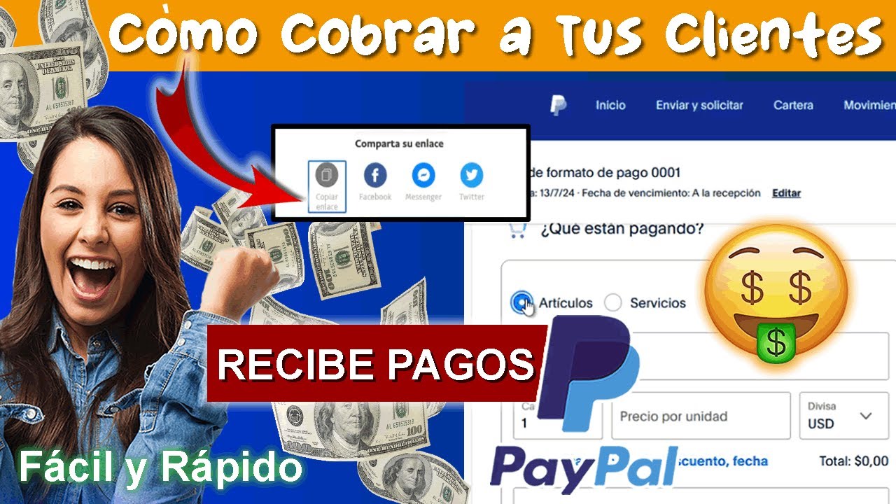 🔴Cómo recibir DONACIONES y PAGOS EN #paypal 👉Cómo Generar Facturas en ...