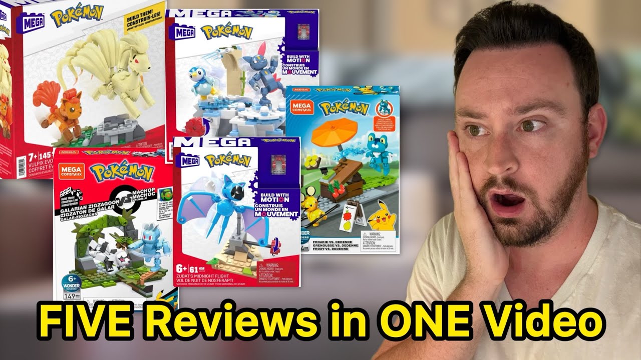 Reviewing FIVE Mega Pokemon Sets! - YouTube
