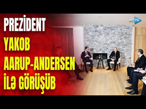 Prezident İlham Əliyev Davosda “Carlsberg Group” şirkətinin Baş icraçı direktoru ilə görüşüb