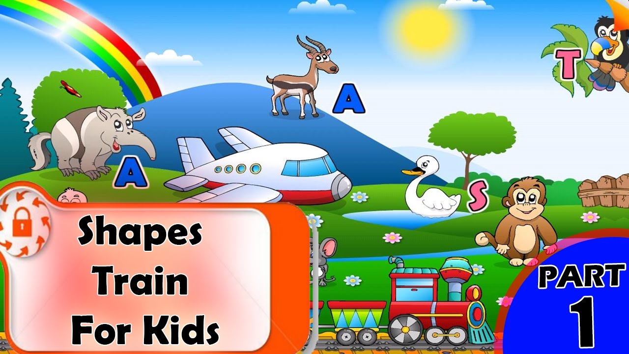Shapes Train | Shapes Train For Kids | Shapes for children | Shape ...