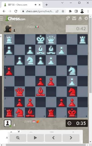 1 Minute Bullet Chess Mieses Opening: Reversed Rat Variation elo player ...