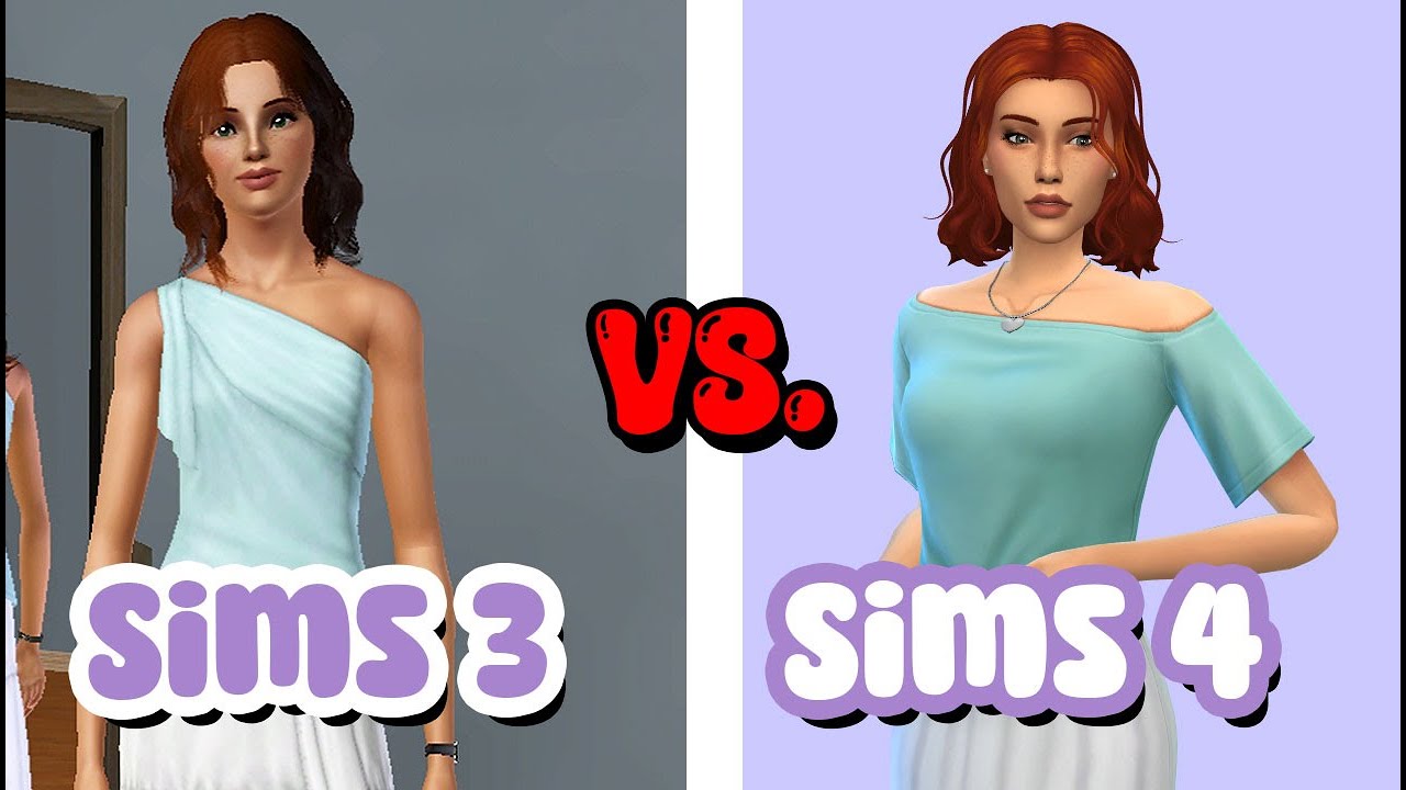 The Sims 3 VS. The Sims 4 CAS... - YouTube